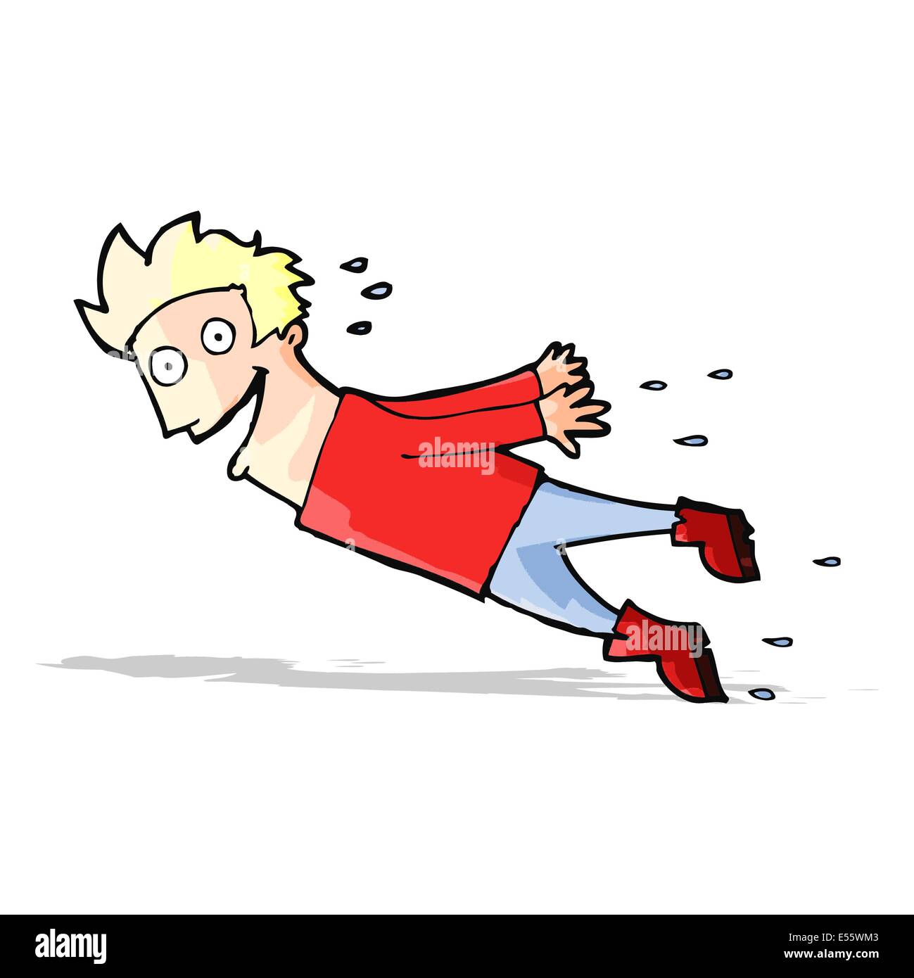 cartoon drenched man flying Stock Vector Image & Art - Alamy