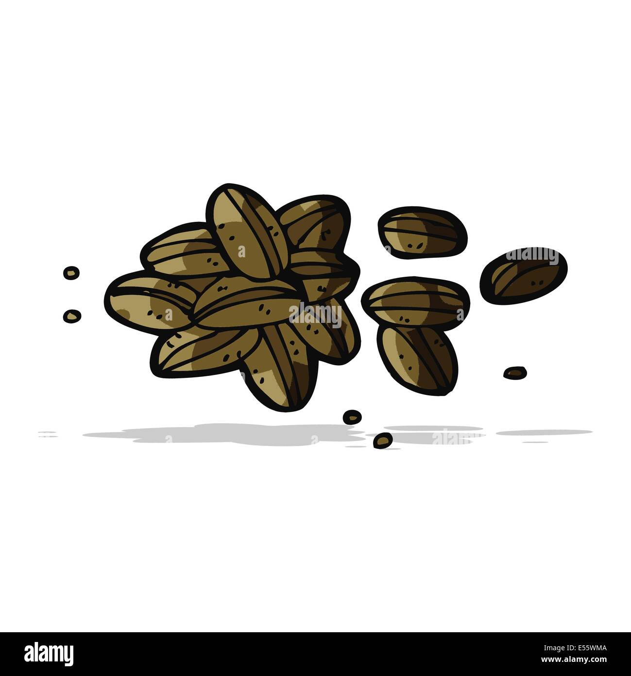 cartoon coffee beans Stock Vector Image & Art - Alamy