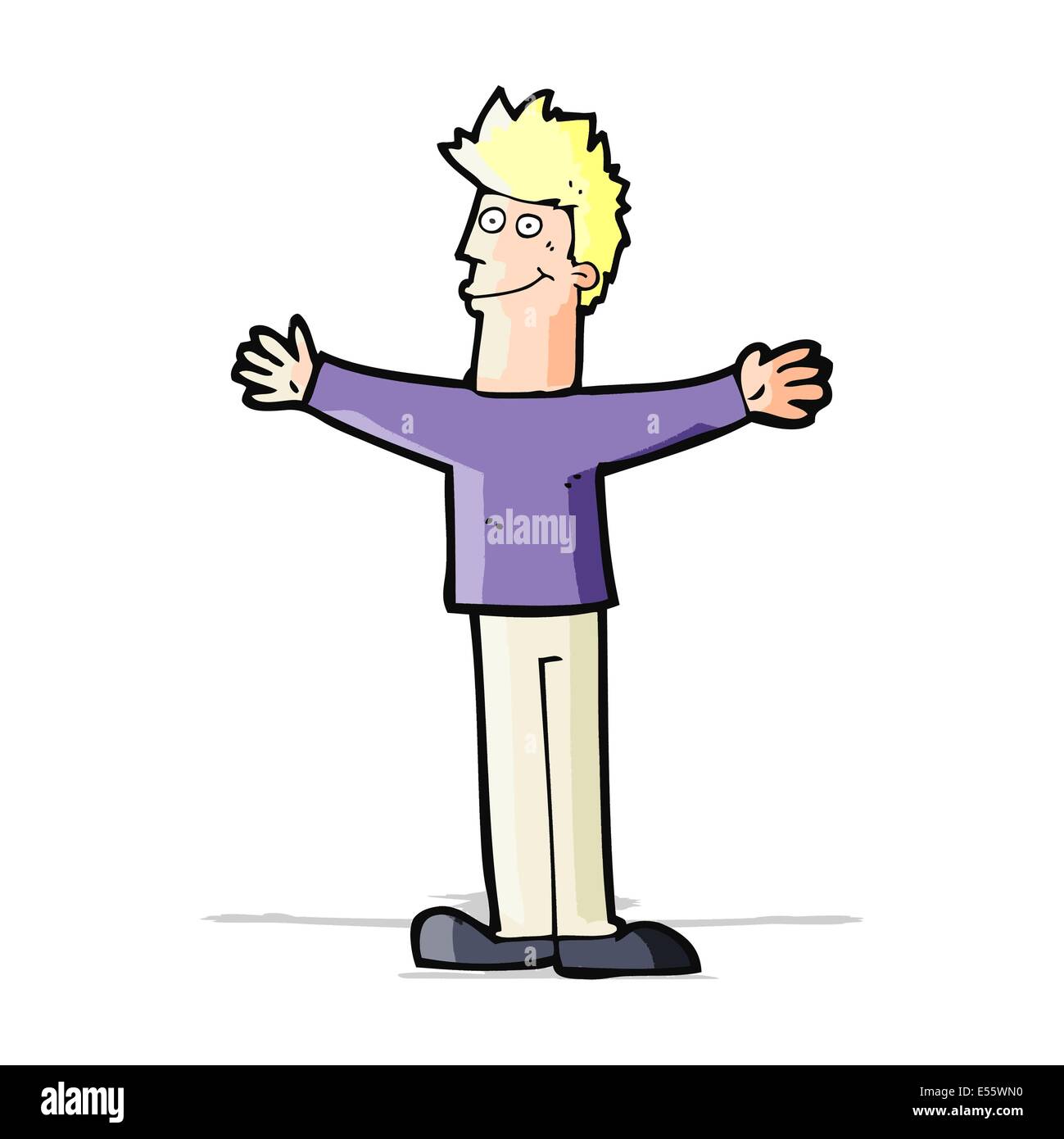 cartoon happy man Stock Vector Image & Art - Alamy