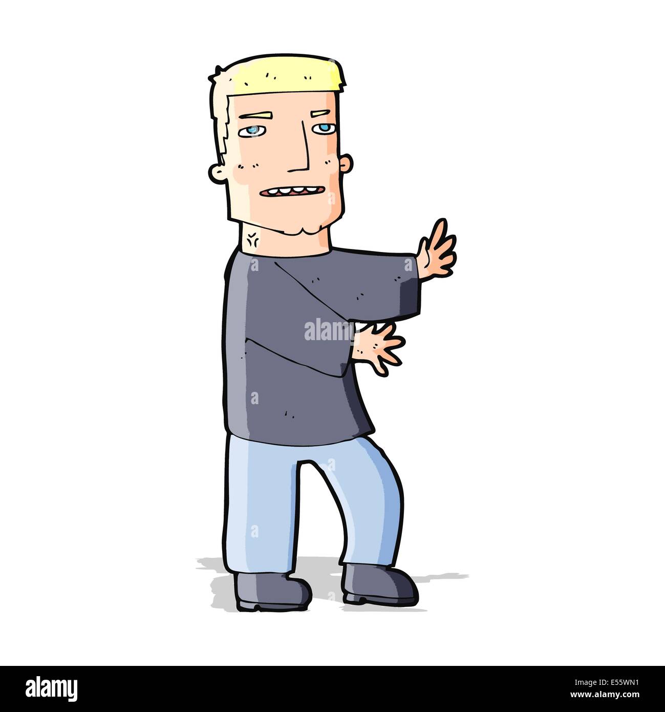 cartoon man gesturing Stock Vector Image & Art - Alamy