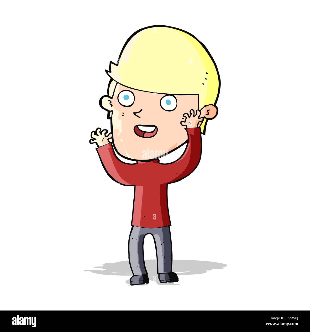 cartoon happy man Stock Vector Image & Art - Alamy