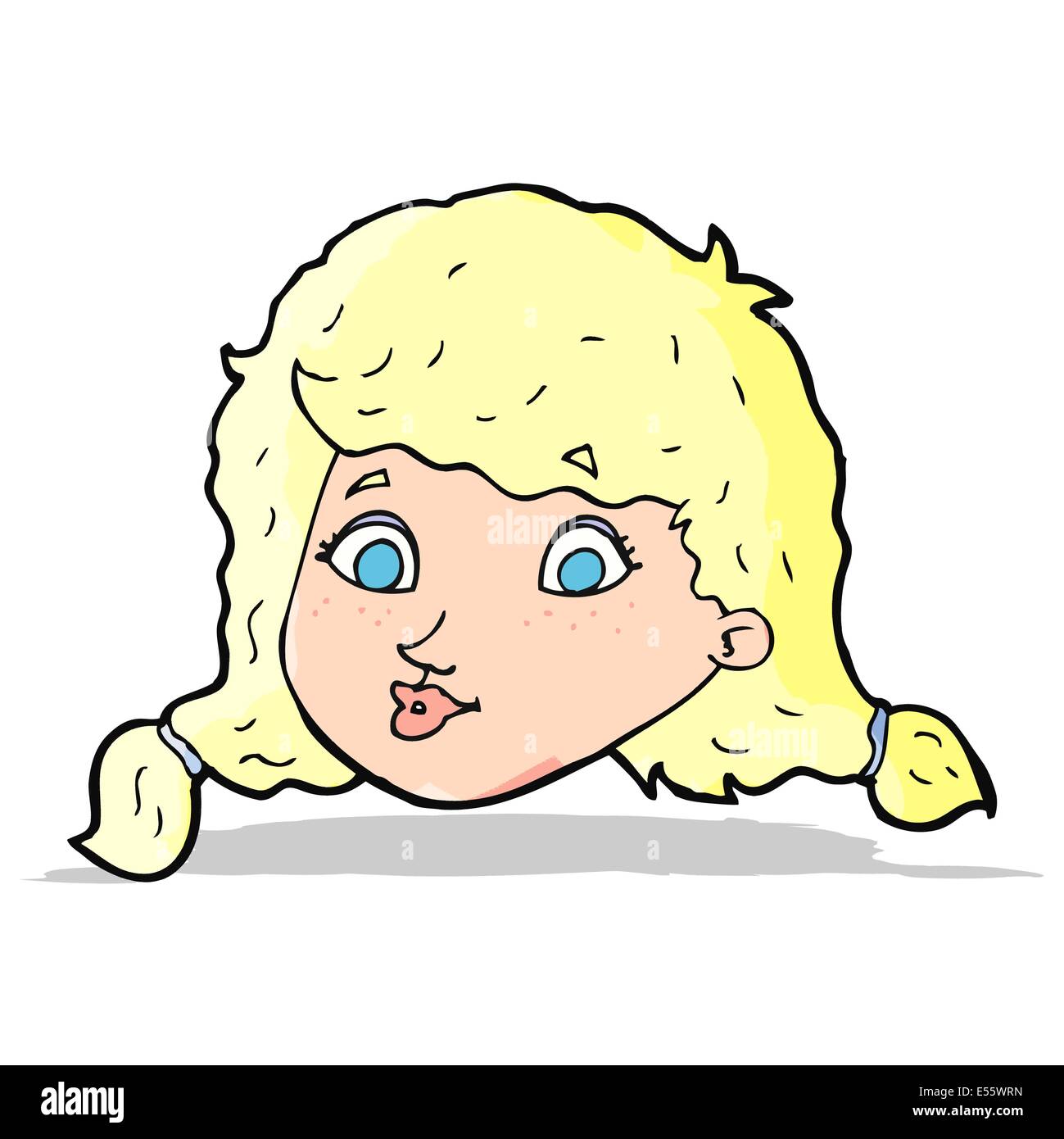 cartoon pretty female,face Stock Vector Image & Art - Alamy