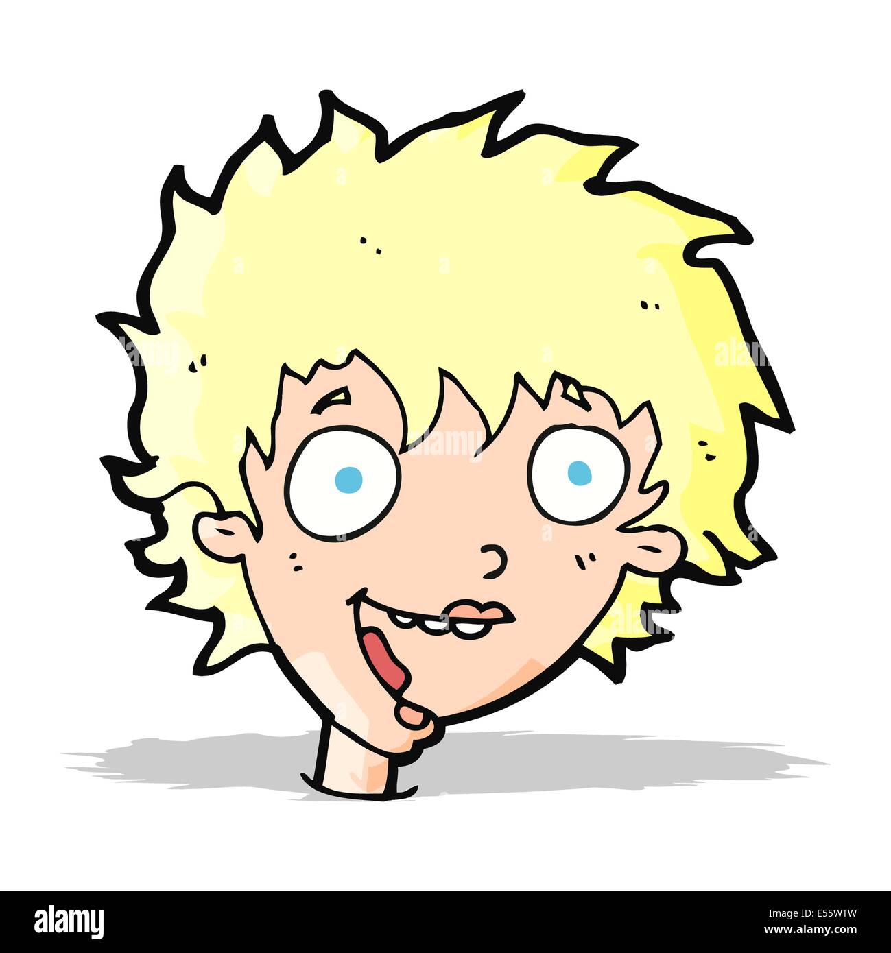 cartoon crazy excited woman Stock Vector Image & Art - Alamy