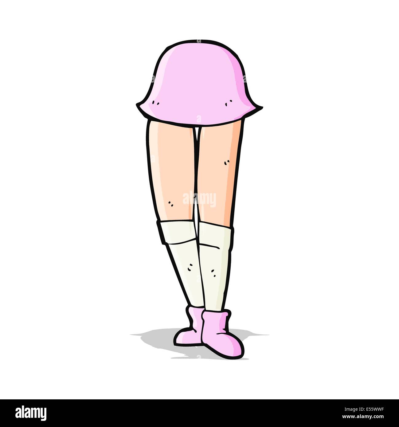 cartoon female legs Stock Vector Image & Art - Alamy