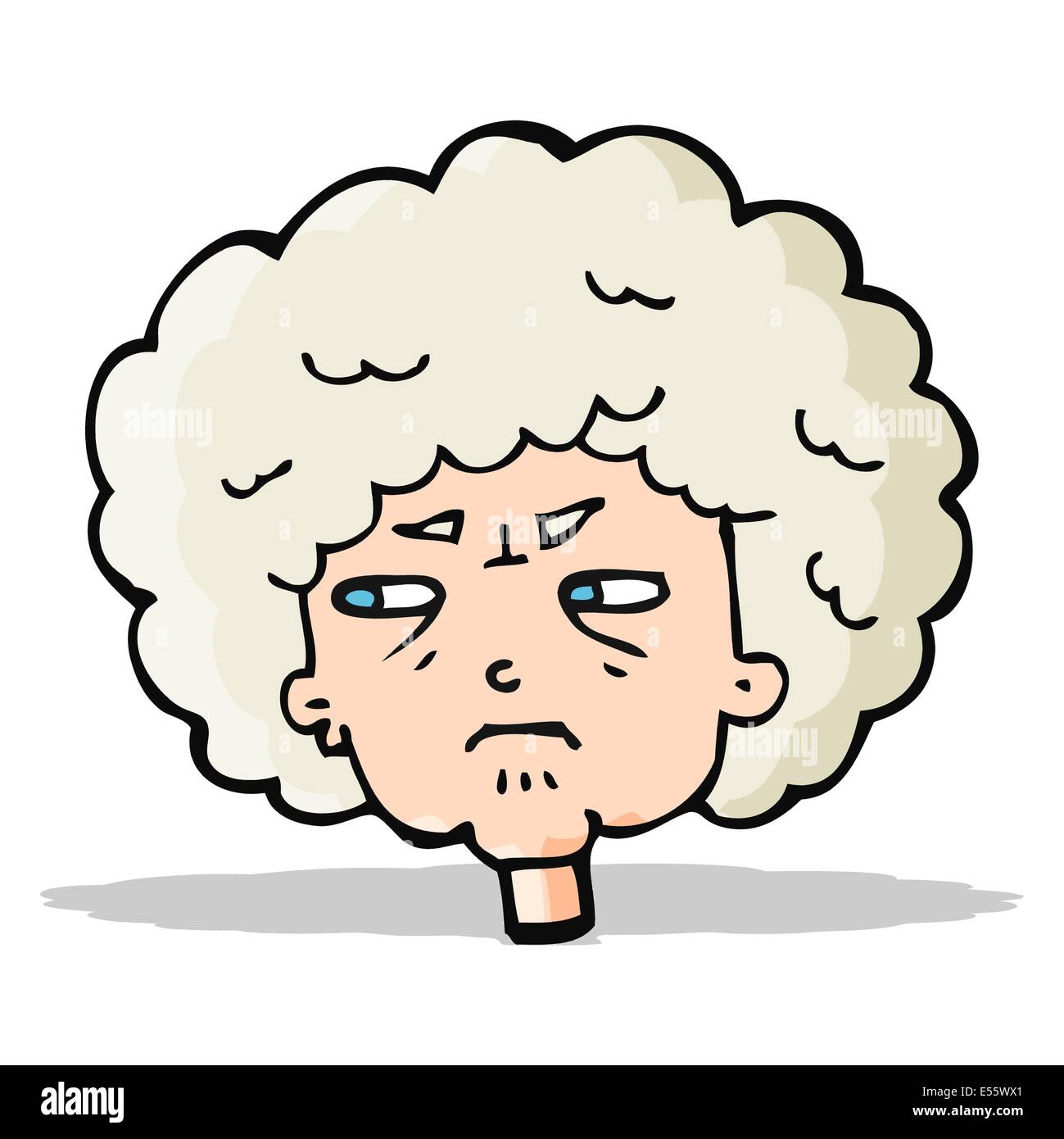 cartoon bitter old woman Stock Vector Image & Art - Alamy