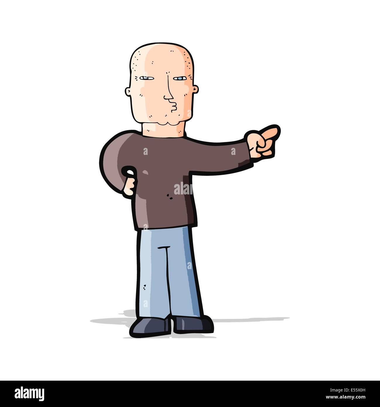 cartoon pointing man Stock Vector Image & Art - Alamy