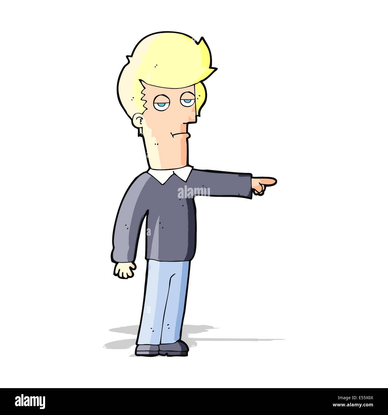 cartoon pointing man Stock Vector Image & Art - Alamy