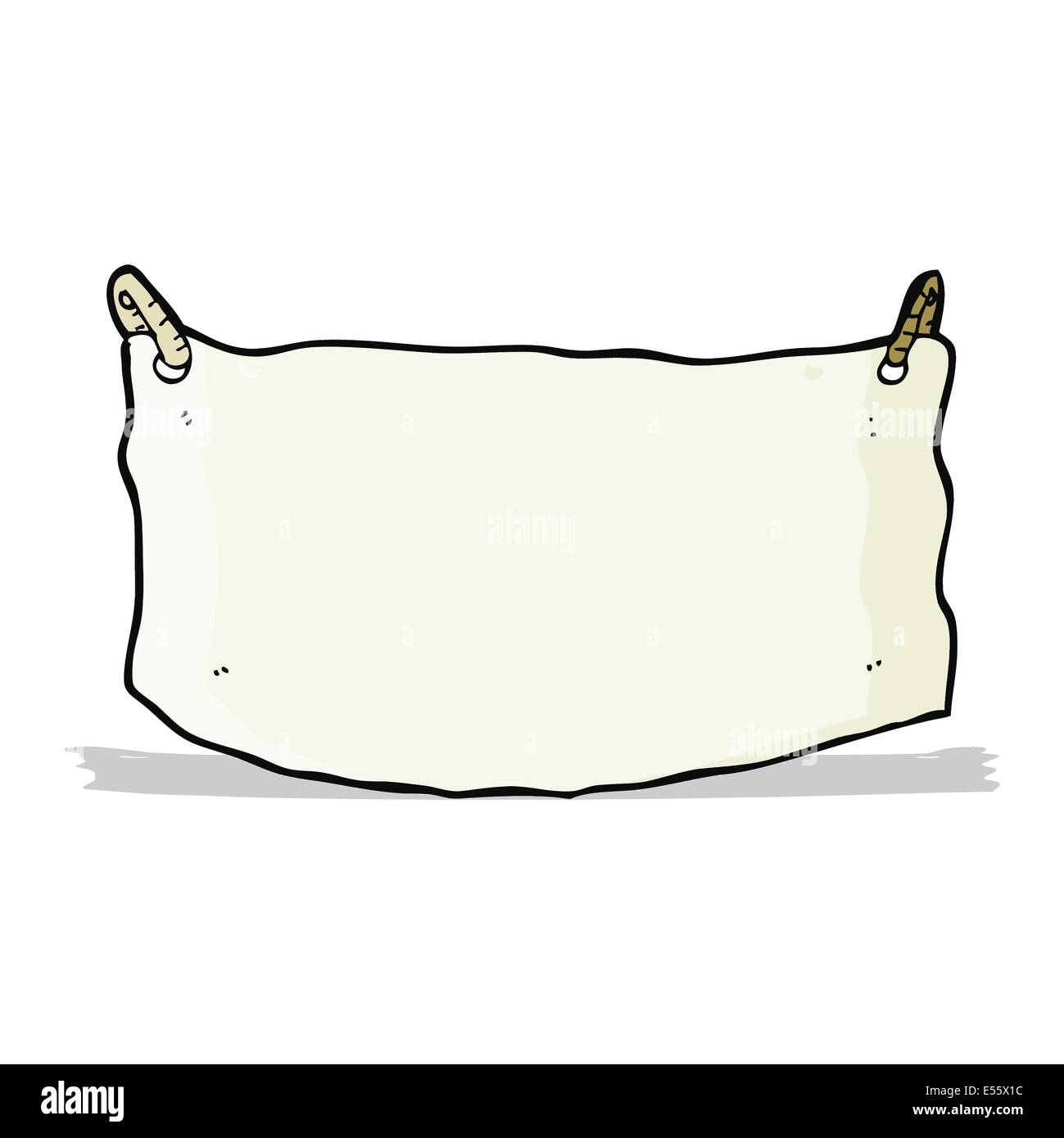 cartoon cloth banner Stock Vector Image & Art - Alamy