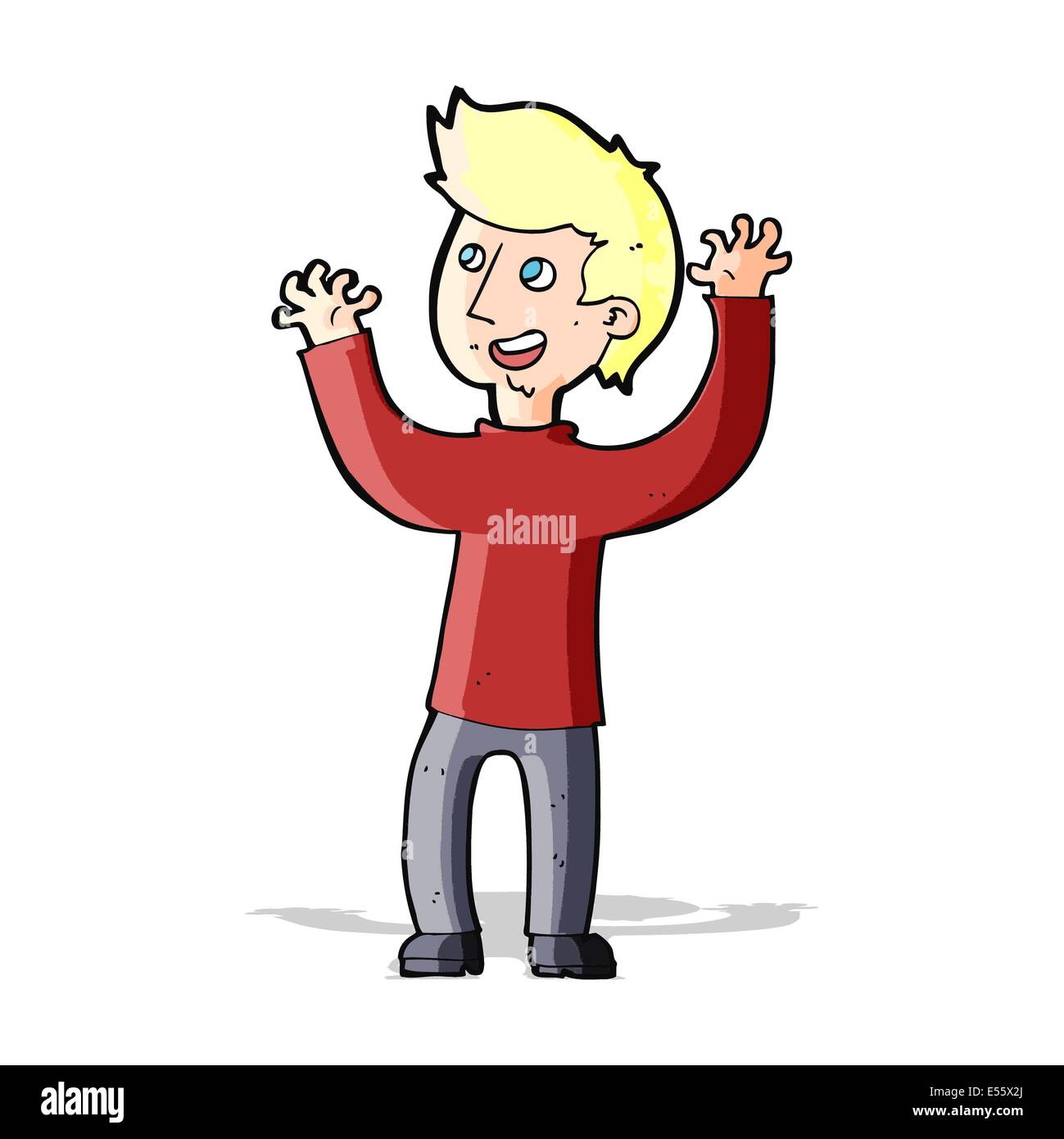 cartoon happy man Stock Vector Image & Art - Alamy
