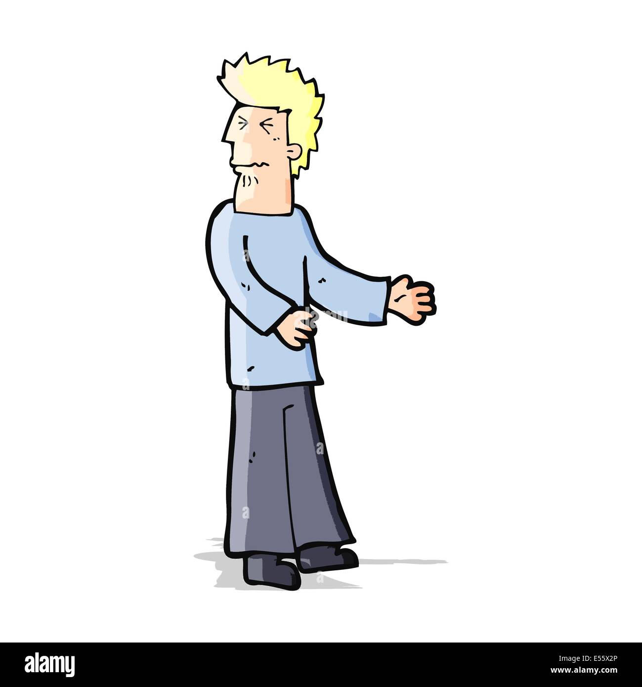cartoon disgusted man Stock Vector Image & Art - Alamy