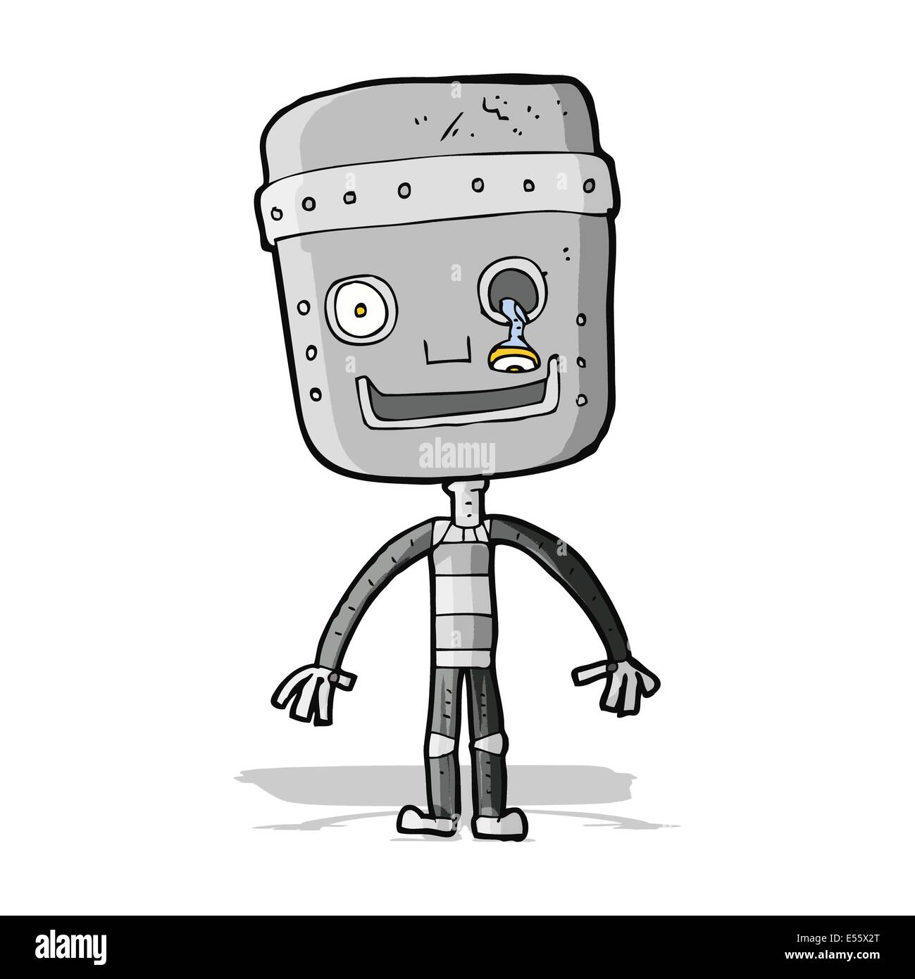 cartoon funny robot Stock Vector Image & Art - Alamy