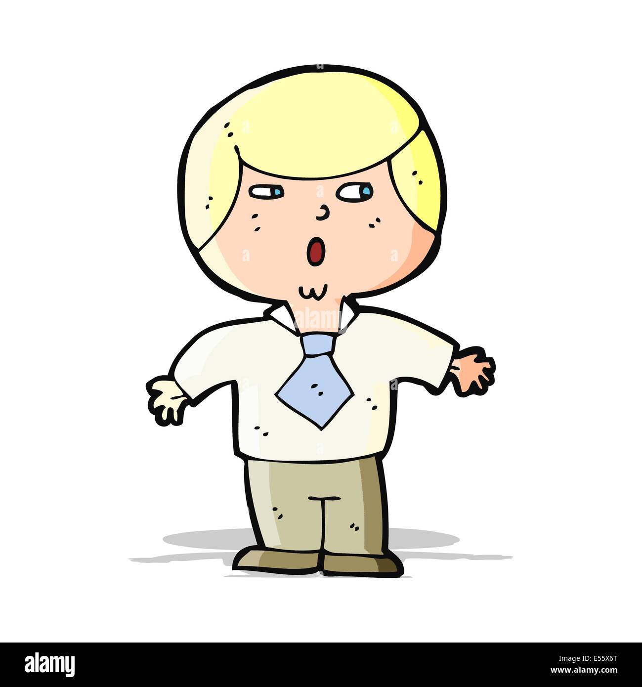 cartoon shocked boy Stock Vector Image & Art - Alamy