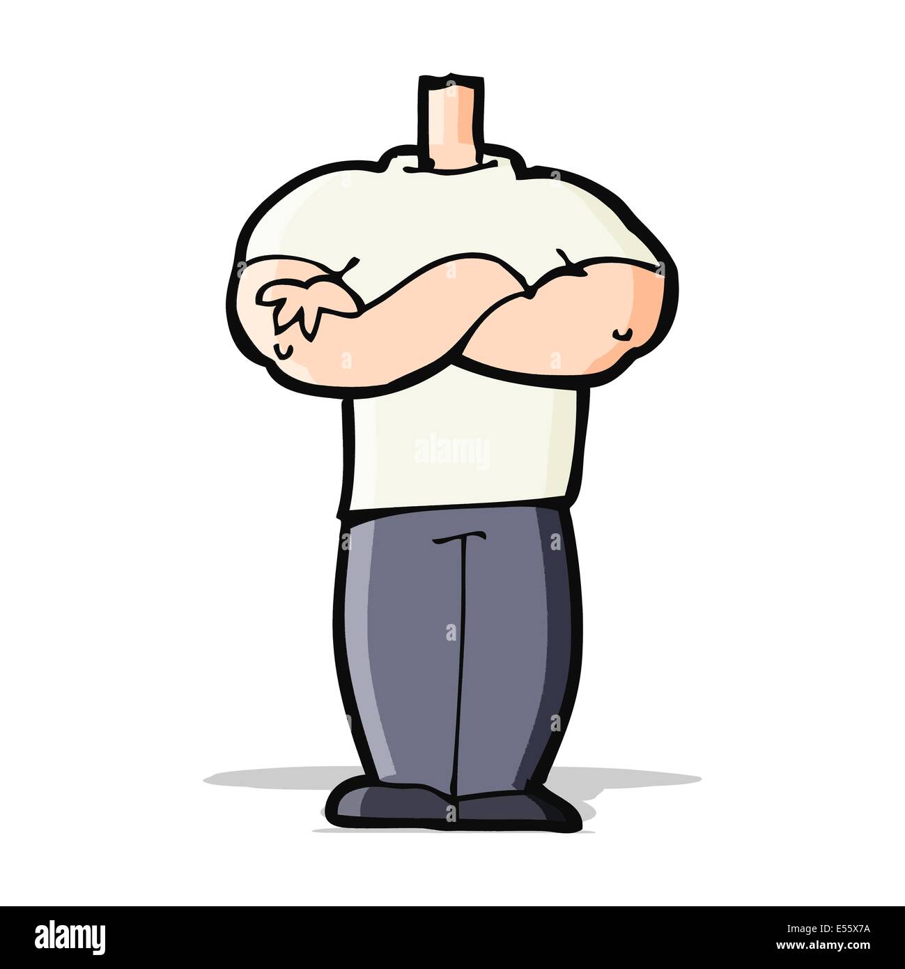 cartoon body with folded arms (mix and match cartoons or add own photos ...