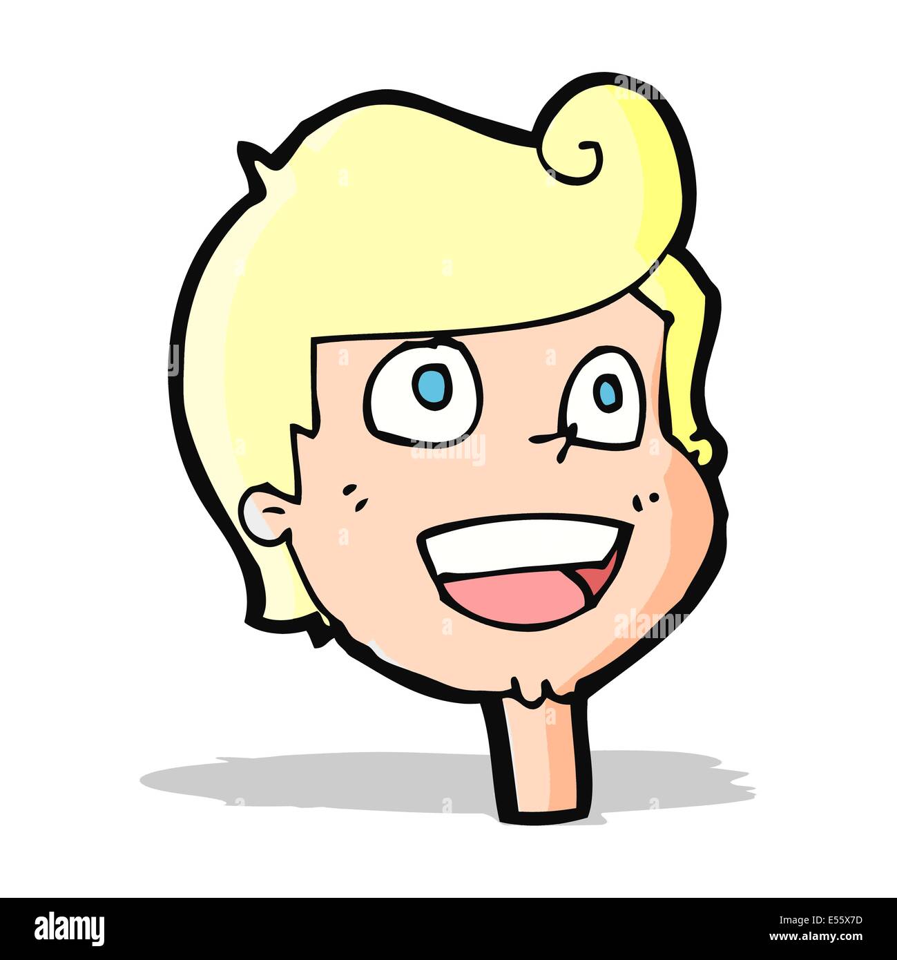 cartoon happy face Stock Vector Image & Art - Alamy