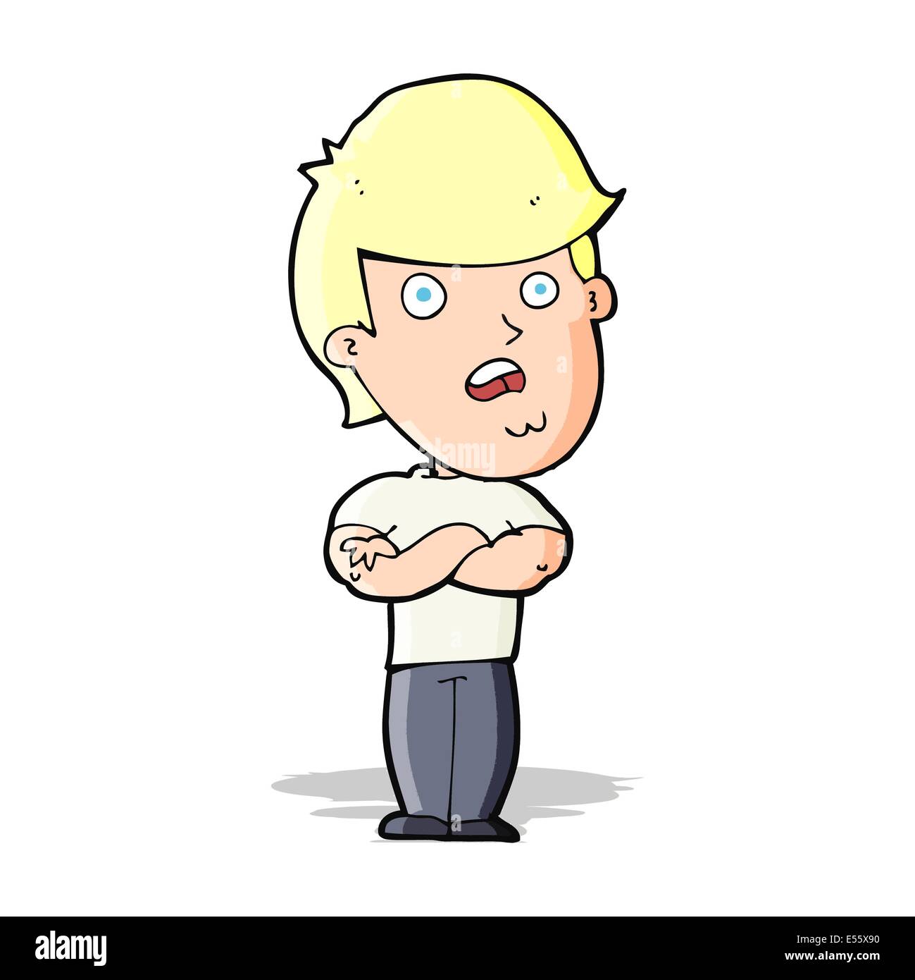 cartoon disappointed man Stock Vector Image & Art - Alamy