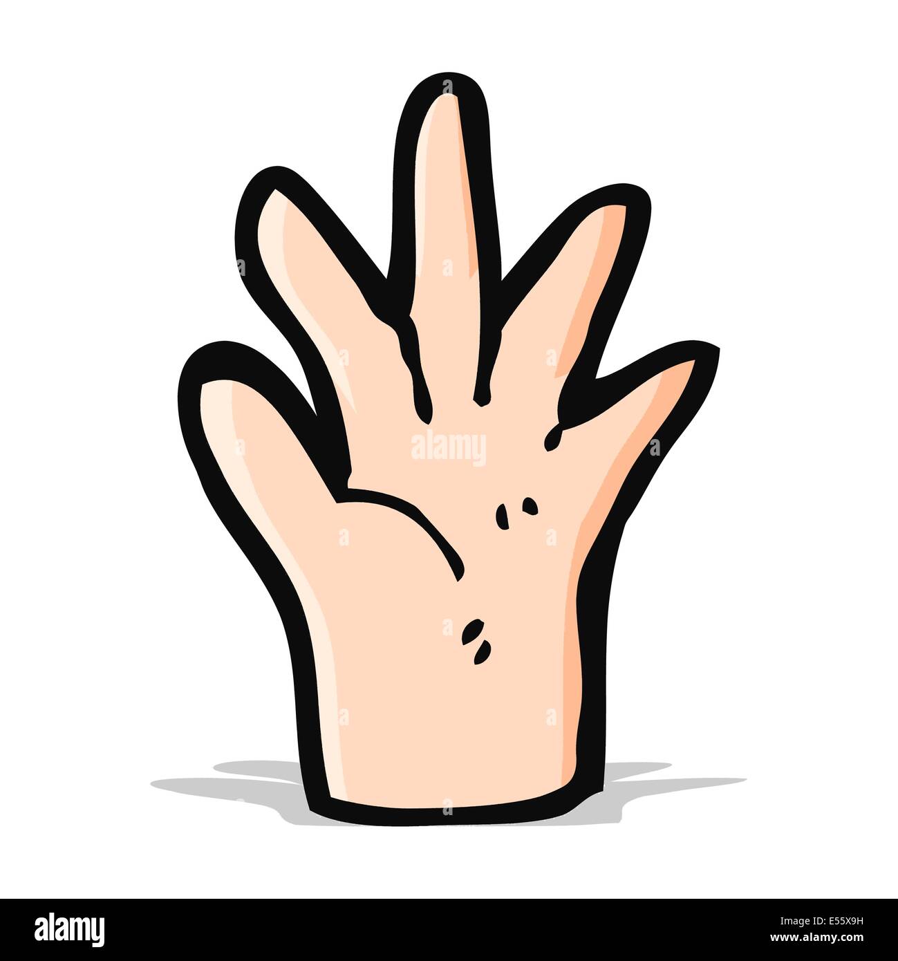 cartoon hand symbol Stock Vector Image & Art - Alamy