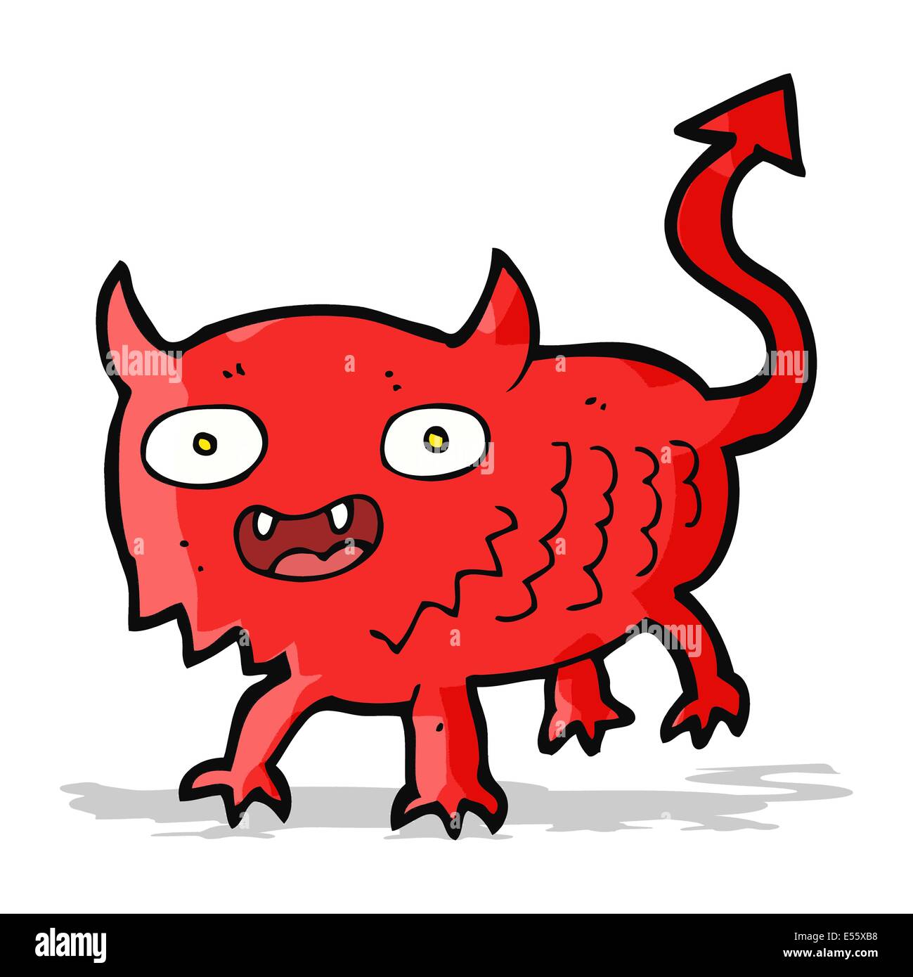 cartoon little demon Stock Vector Image & Art - Alamy