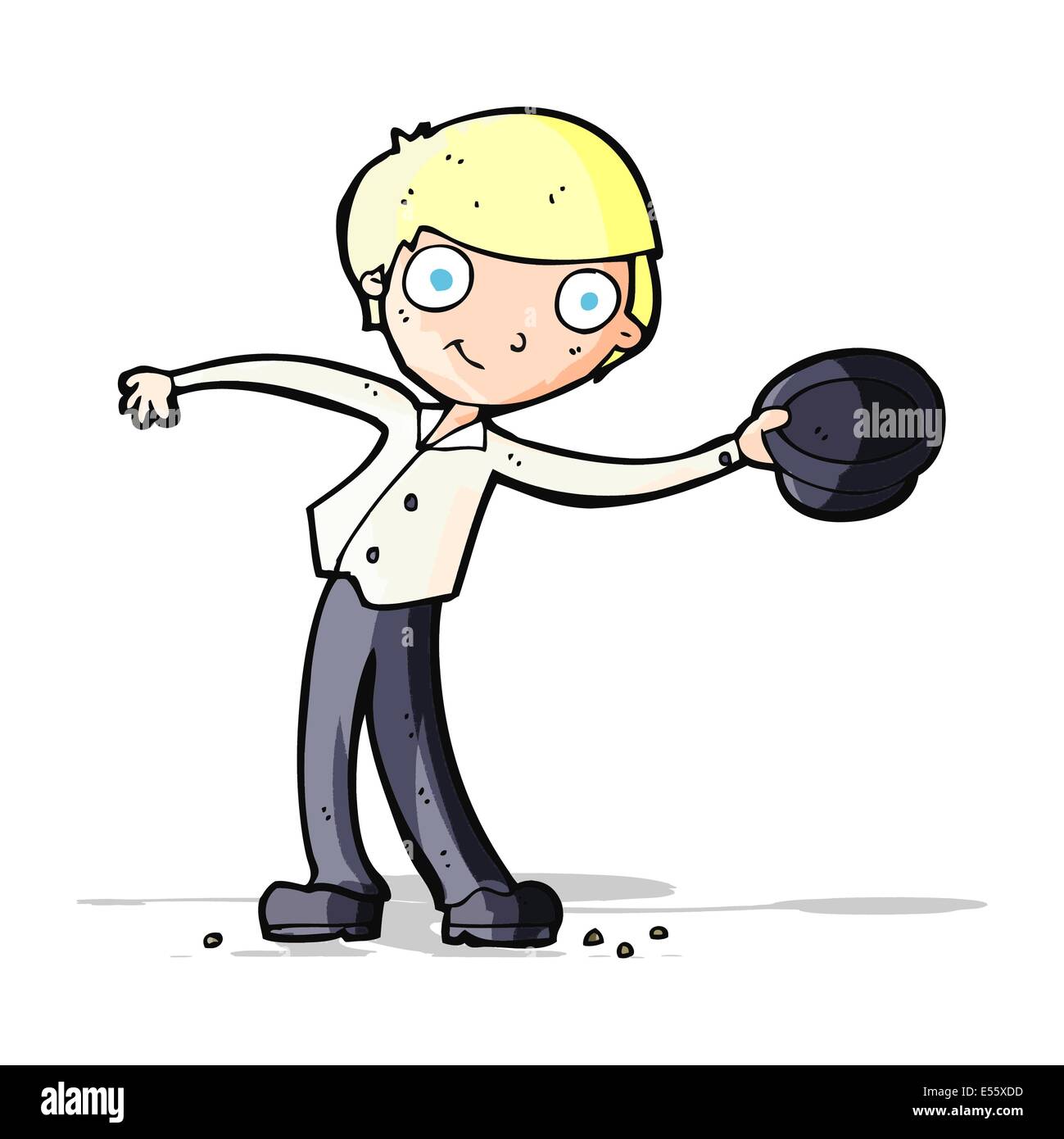 cartoon man tipping hat Stock Vector Image & Art - Alamy