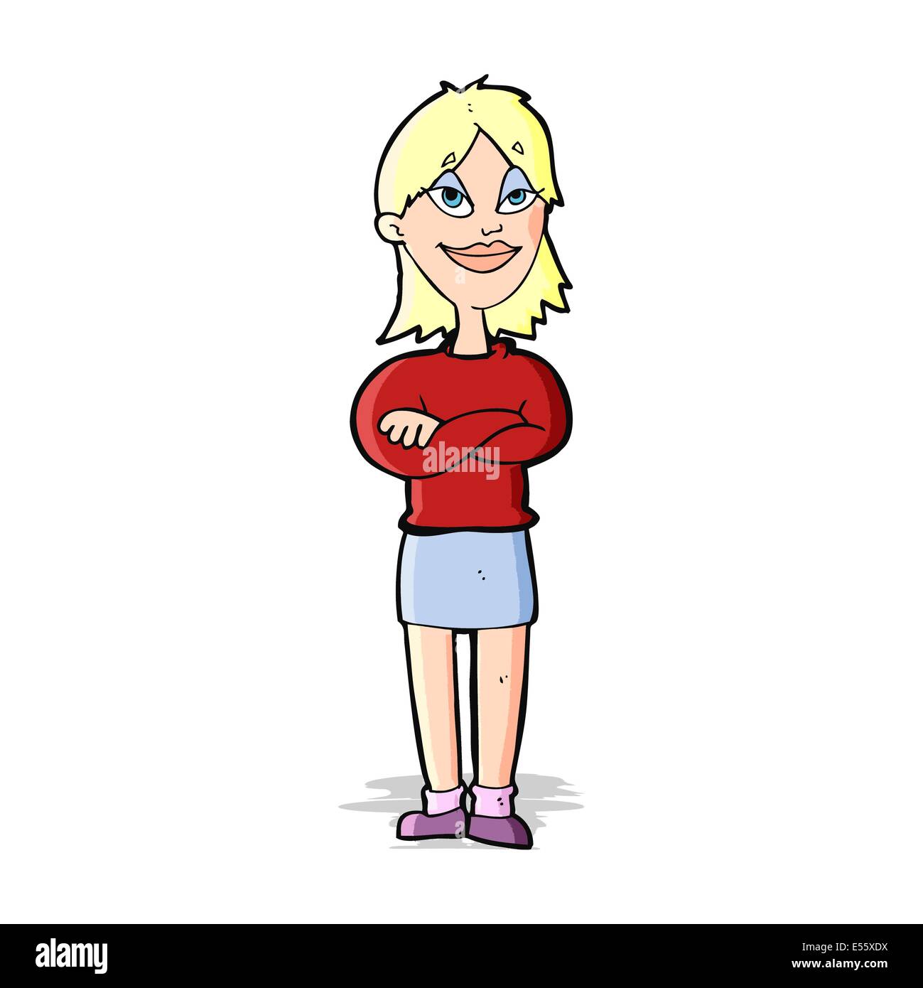 cartoon proud woman Stock Vector Image & Art - Alamy