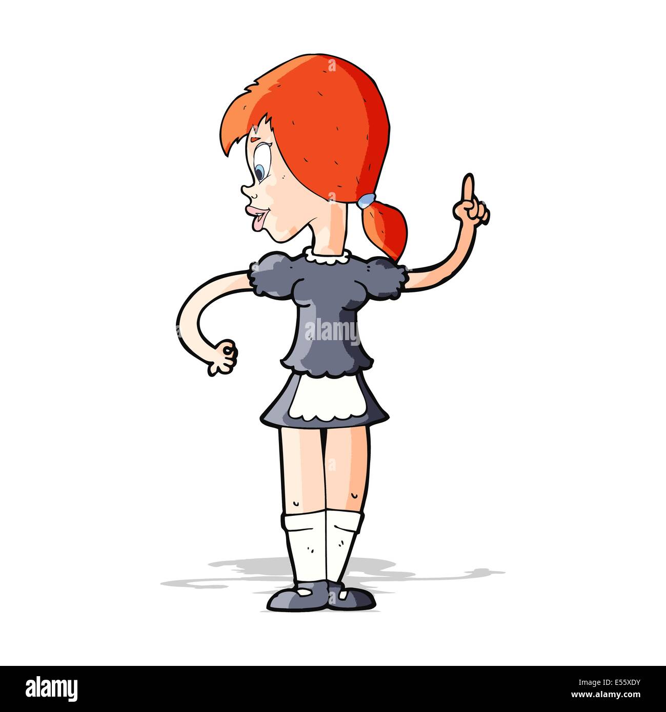 cartoon waitress calling order Stock Vector Image & Art - Alamy