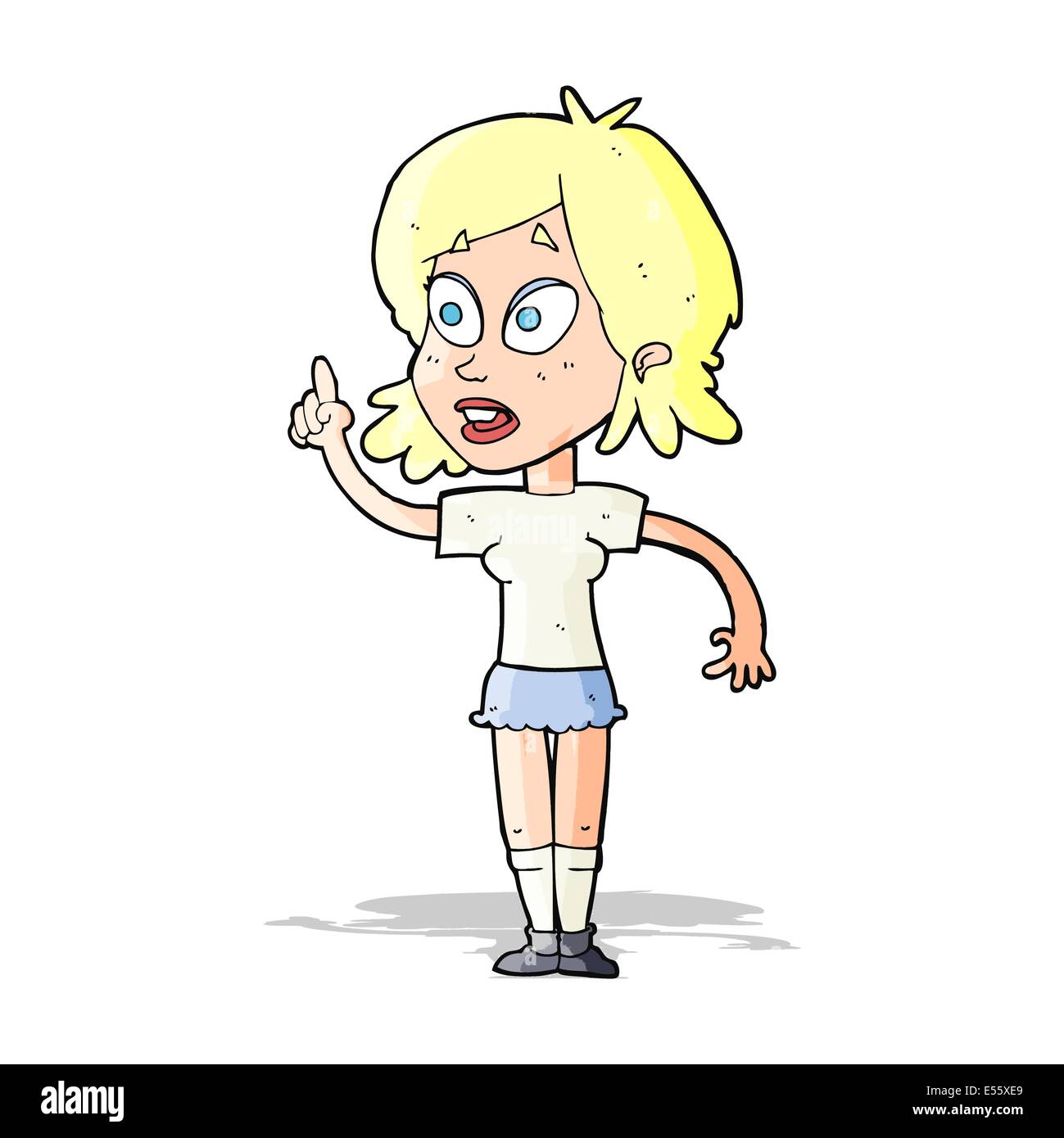 cartoon woman asking question Stock Vector Image & Art - Alamy