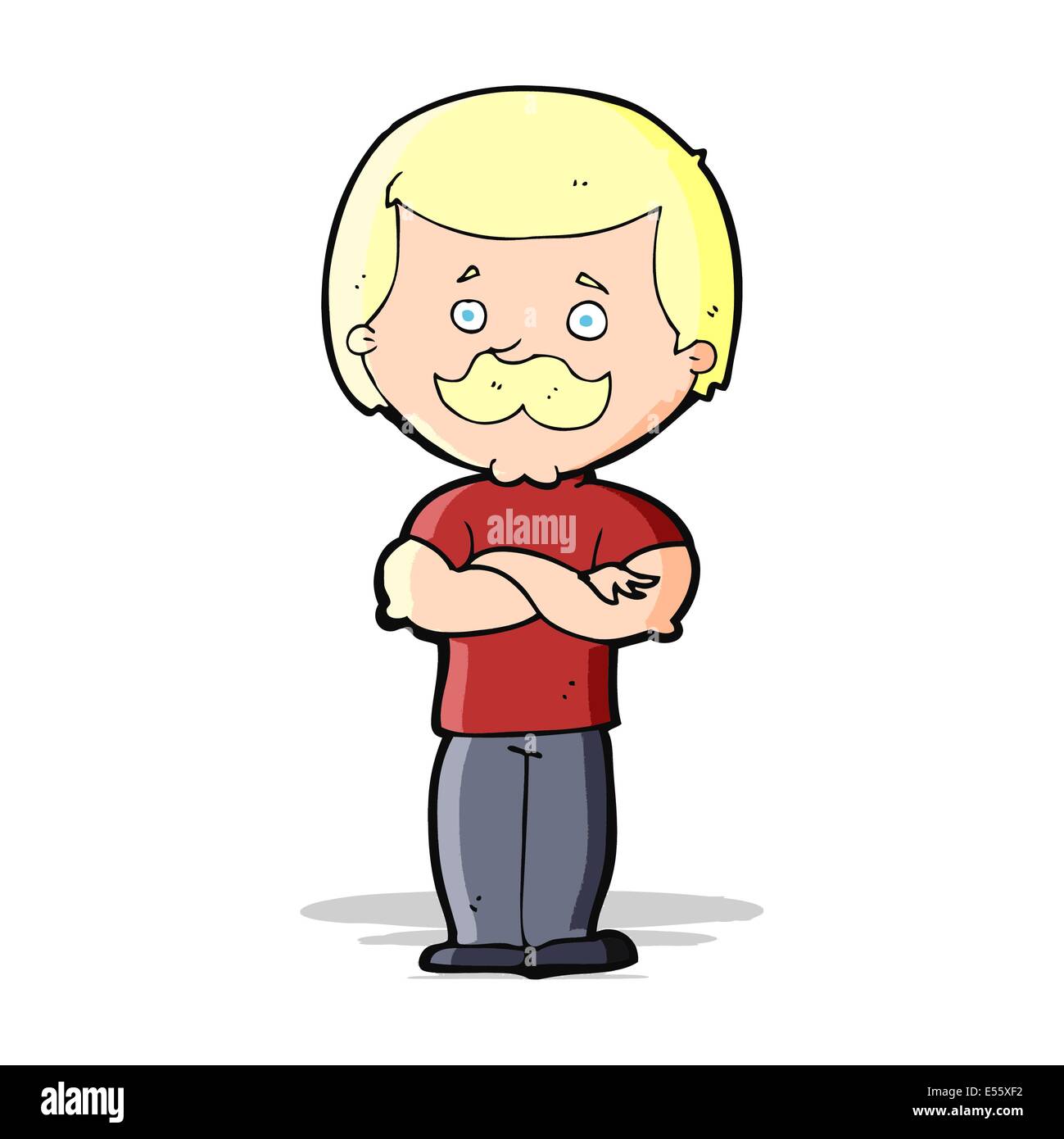 cartoon manly mustache man Stock Vector Image & Art - Alamy
