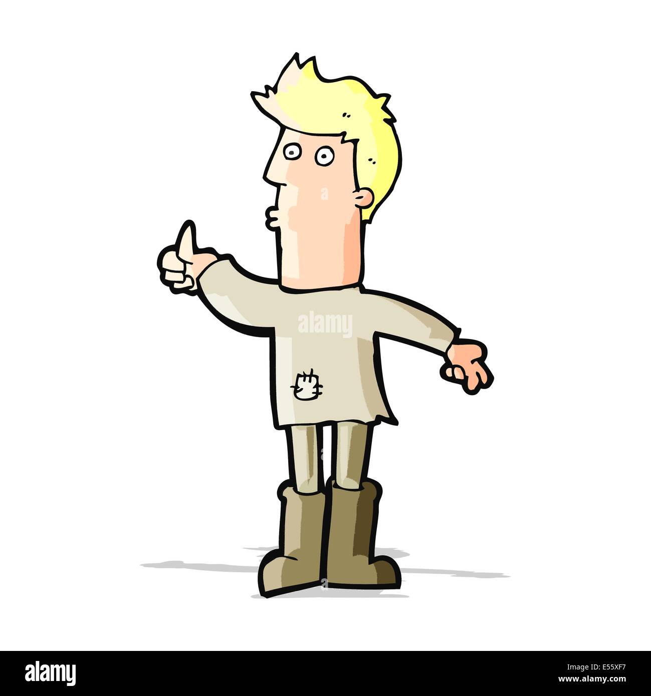 cartoon poor man Stock Vector Image & Art - Alamy