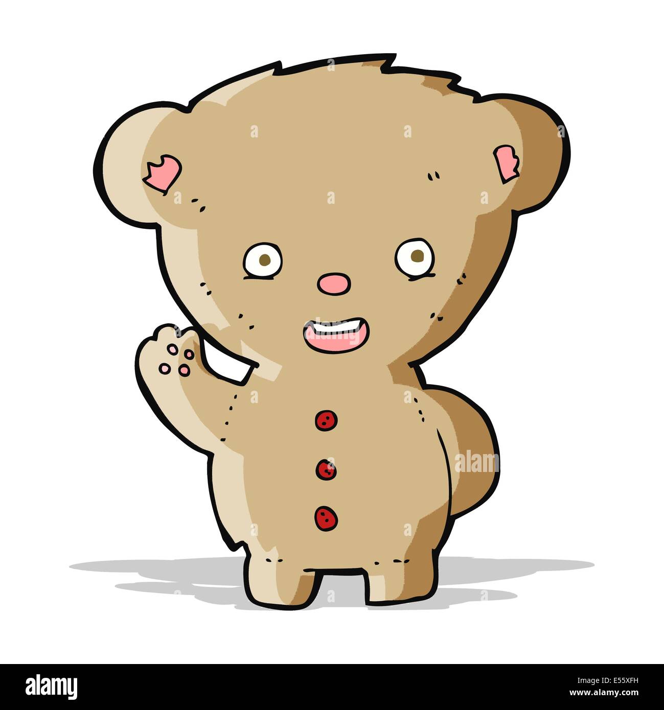 cartoon teddy bear waving Stock Vector Image & Art - Alamy