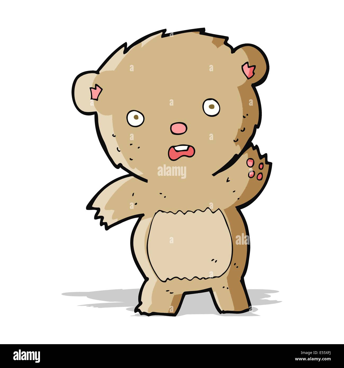 cartoon unhappy teddy bear Stock Vector Image & Art - Alamy
