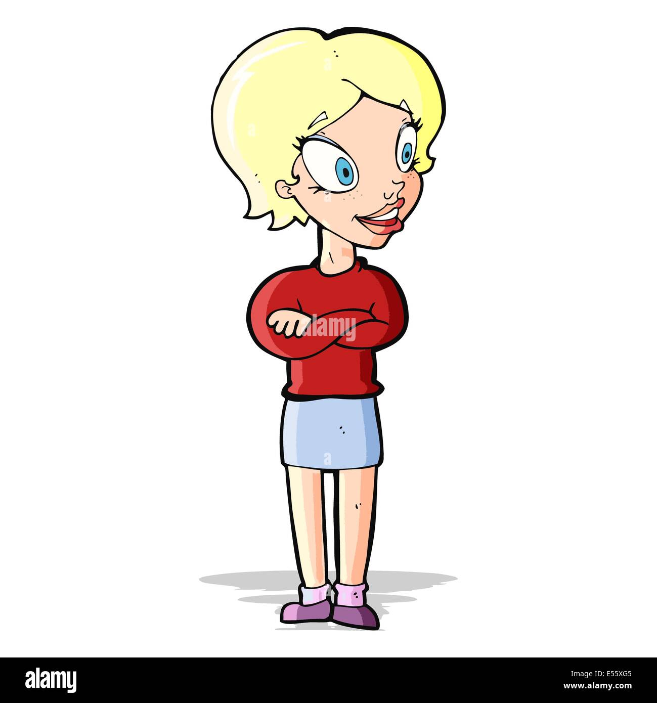 cartoon pretty woman Stock Vector Image & Art - Alamy