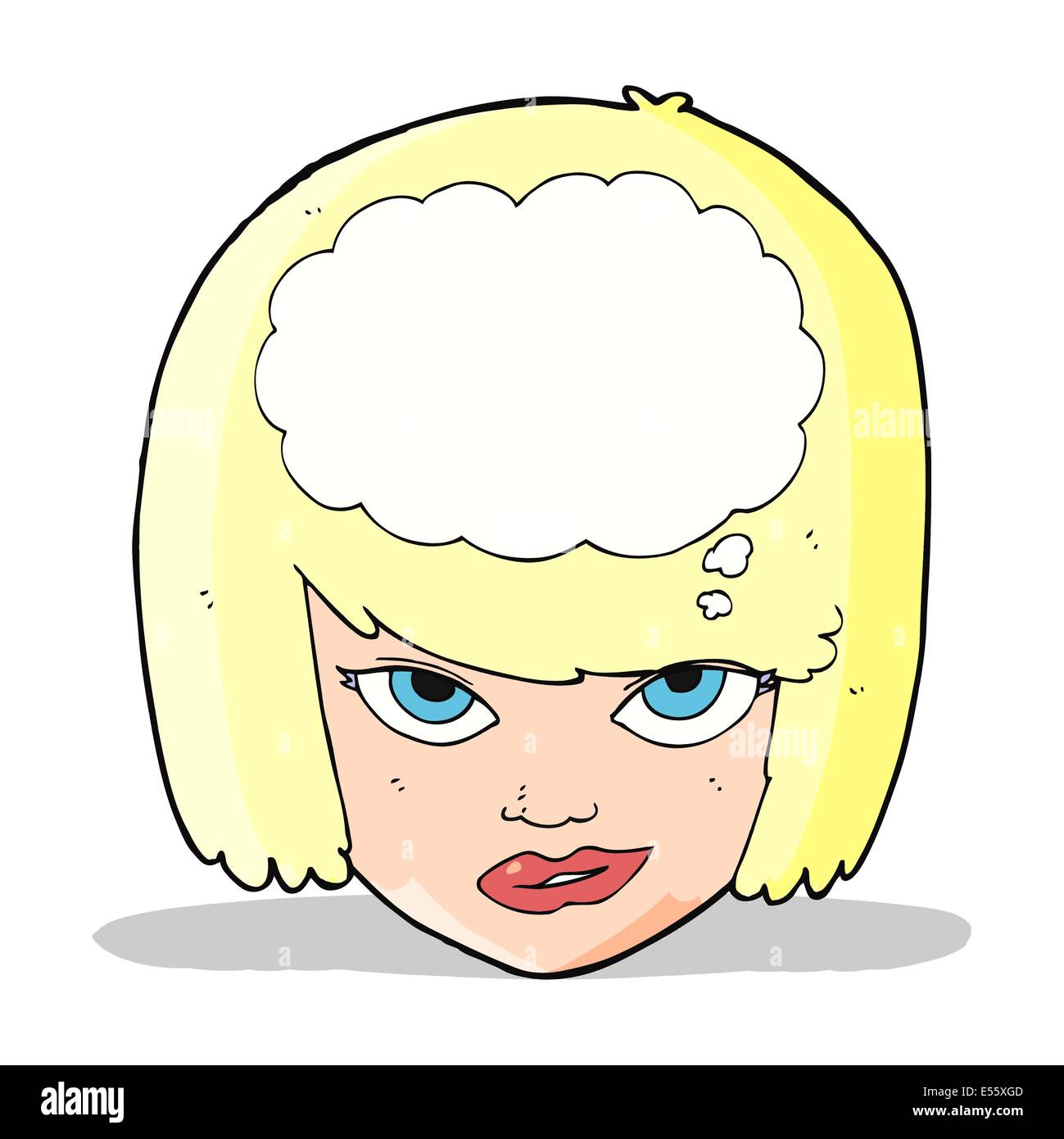 cartoon woman thinking Stock Vector Image & Art - Alamy