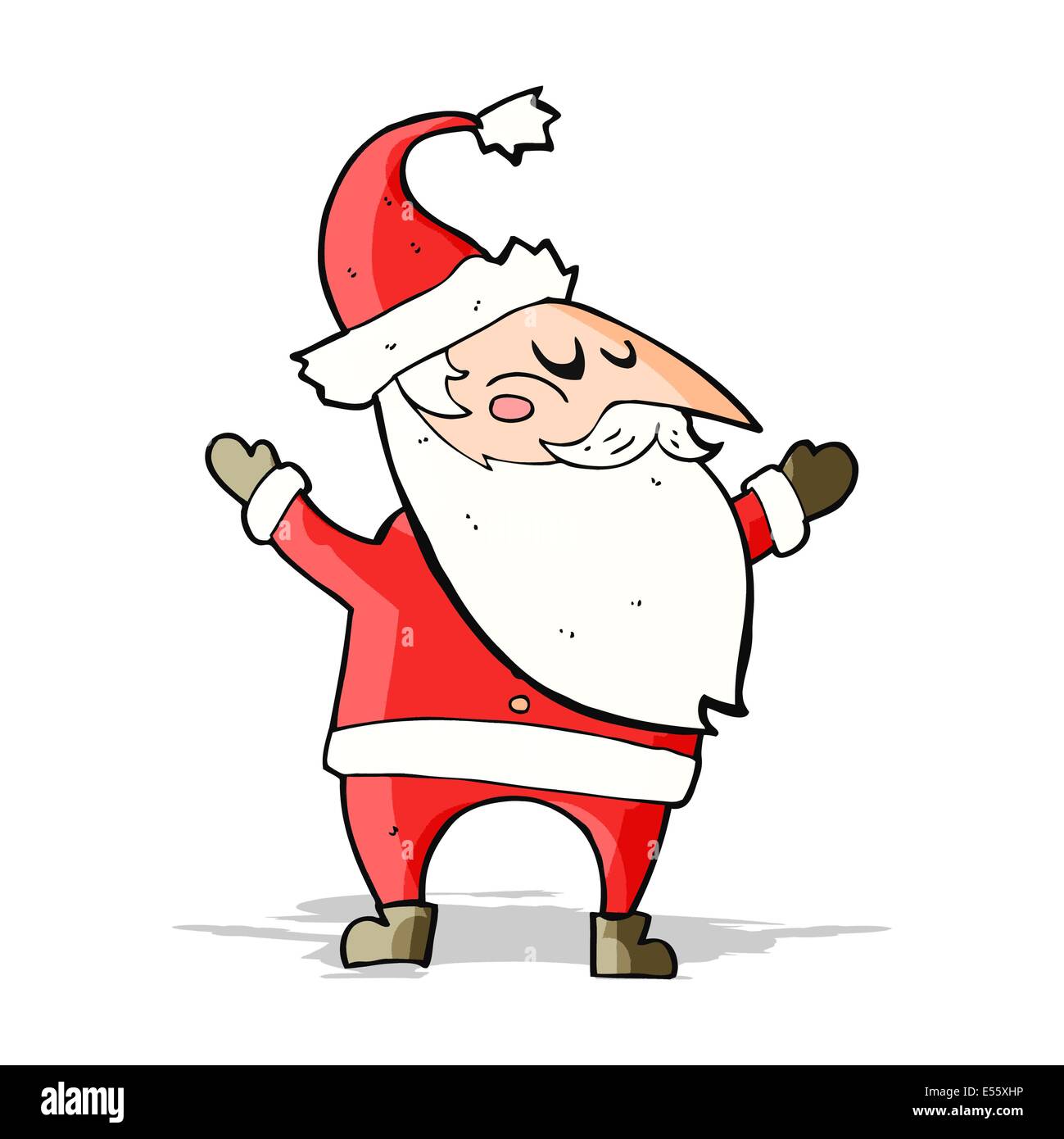 cartoon santa claus Stock Vector Image & Art - Alamy