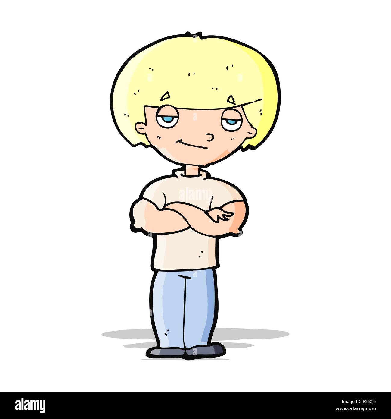 cartoon smug looking man Stock Vector Image & Art - Alamy