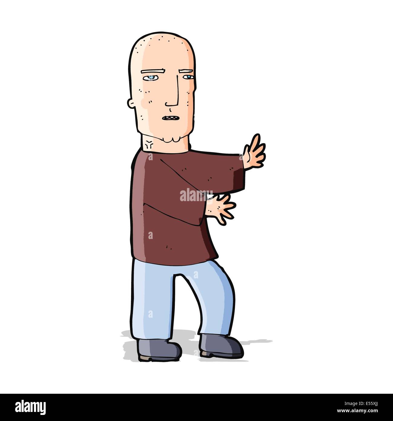 cartoon tough man Stock Vector Image & Art - Alamy