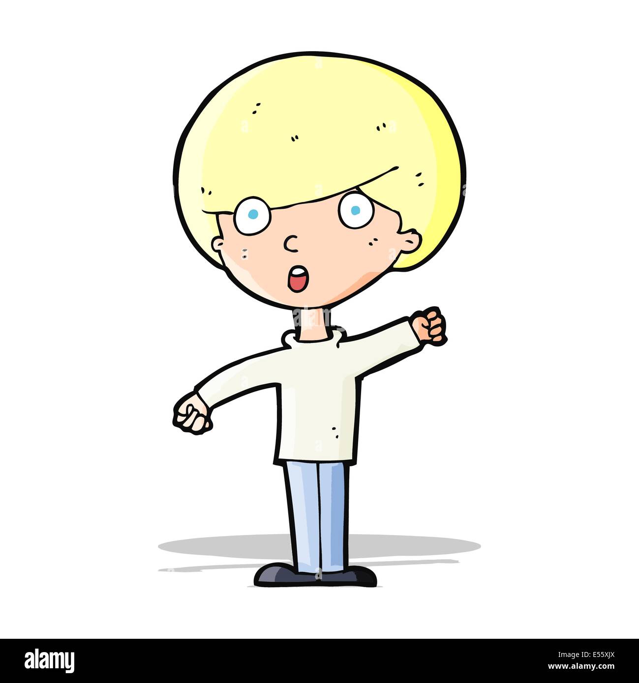 cartoon shocked boy Stock Vector Image & Art - Alamy
