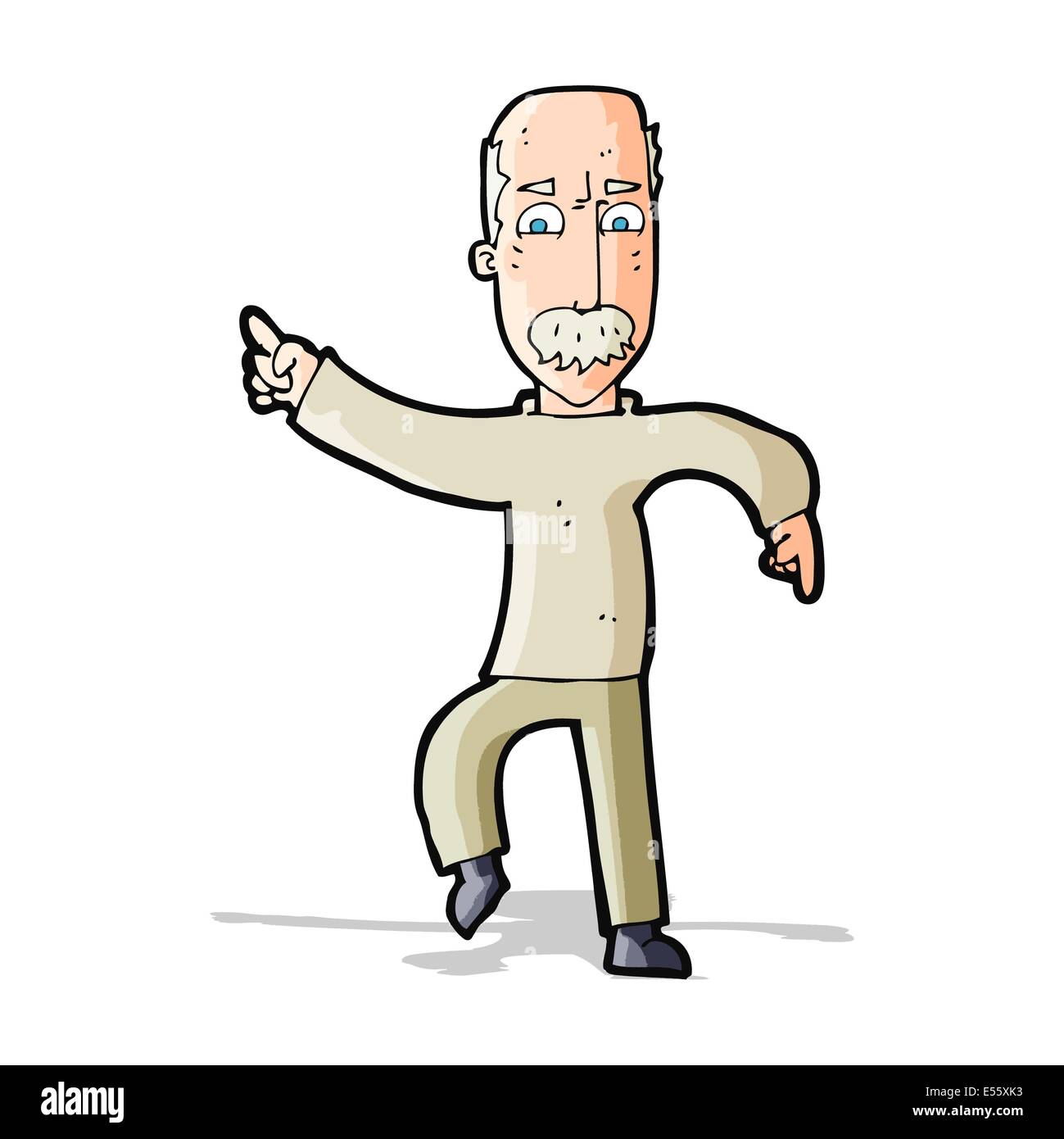 cartoon angry old man Stock Vector Image & Art - Alamy