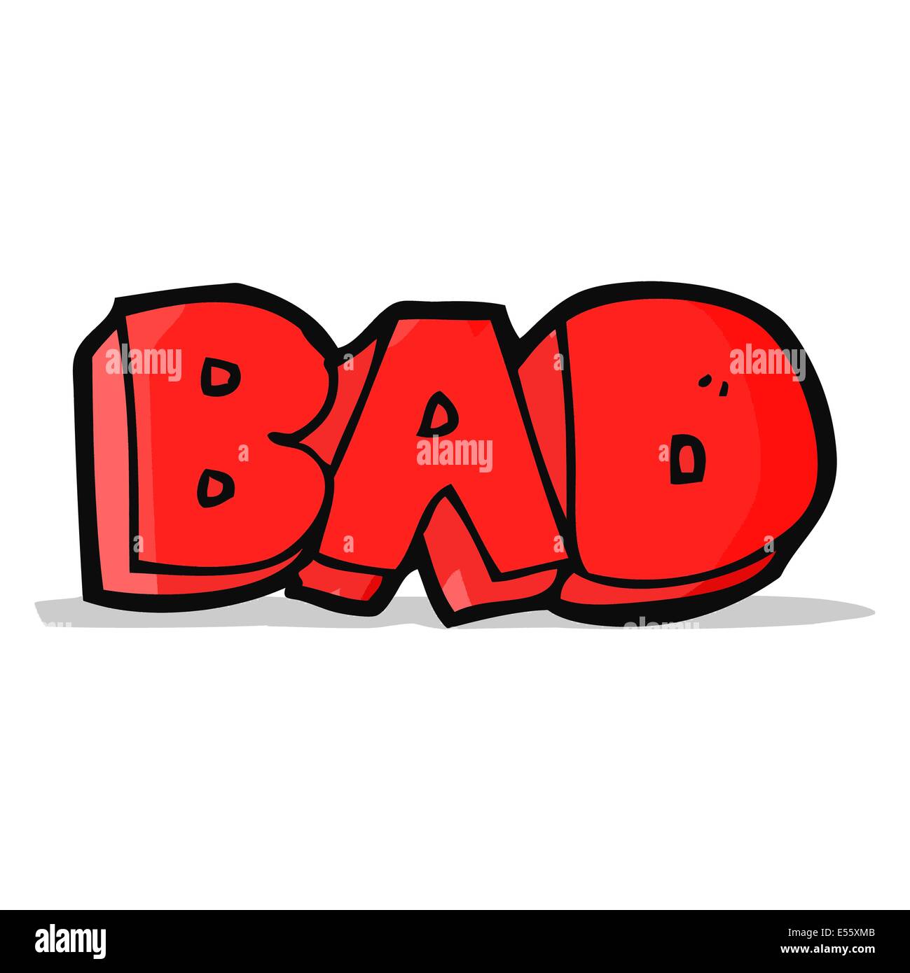cartoon bad sign Stock Vector Image & Art - Alamy
