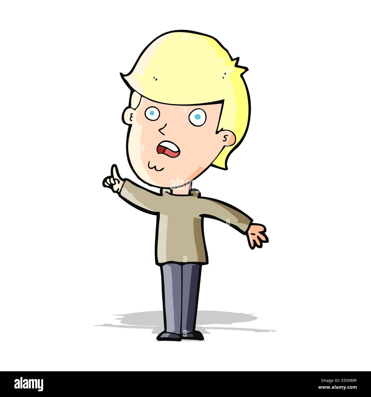 cartoon man asking question Stock Vector Image & Art - Alamy