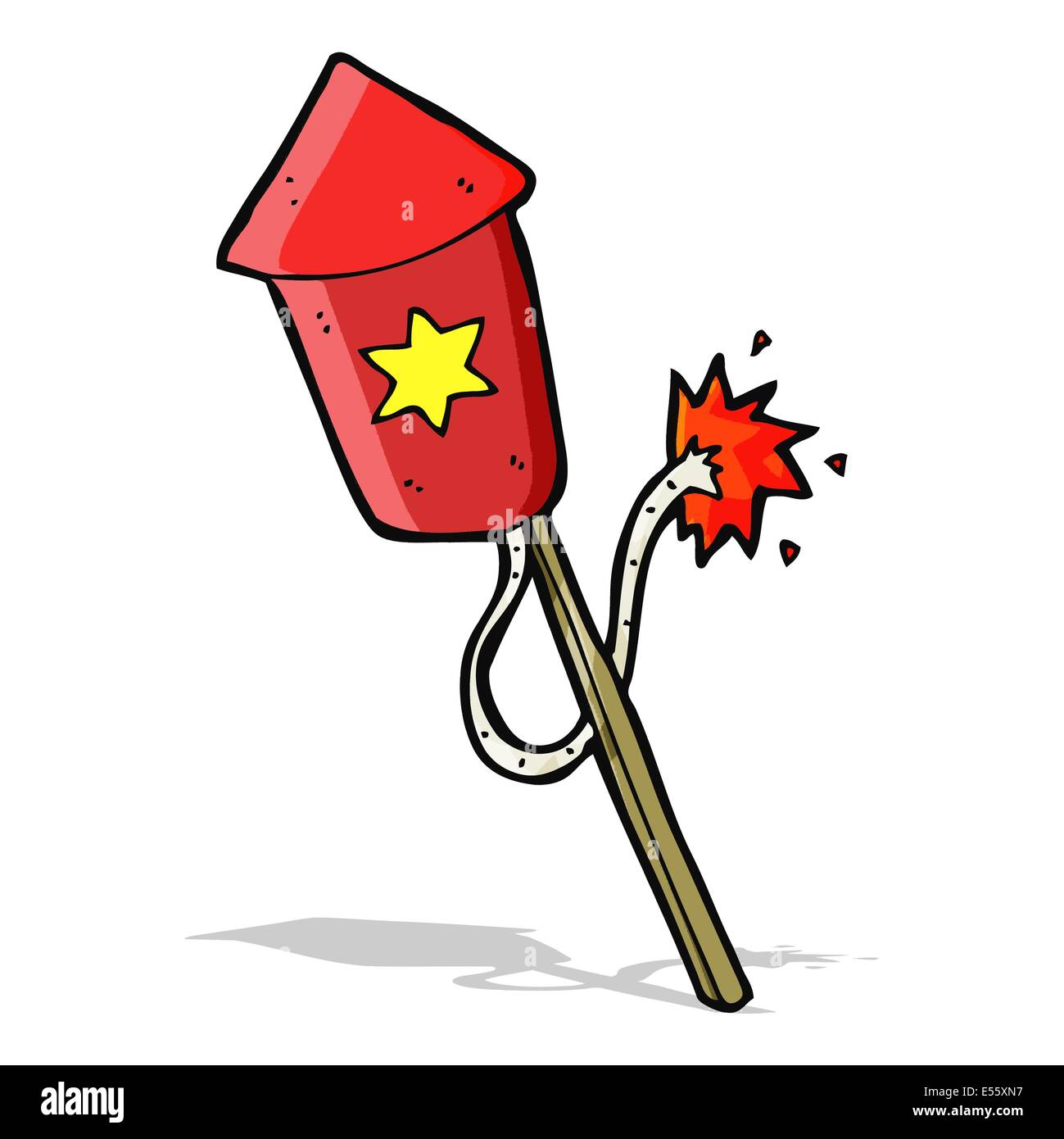 cartoon firework with burning fuse Stock Vector Image & Art - Alamy