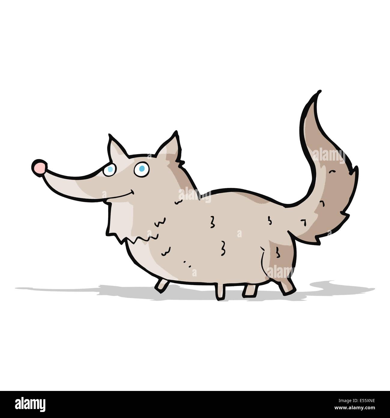 cartoon little wolf Stock Vector Image & Art - Alamy
