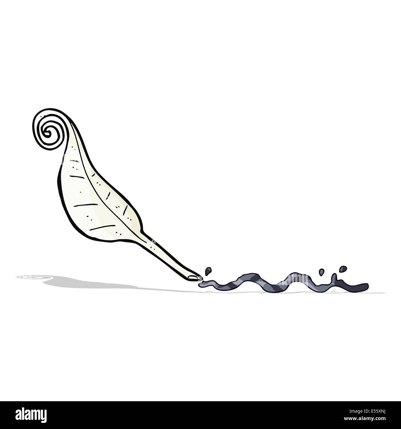 cartoon feather quill Stock Vector Image & Art - Alamy