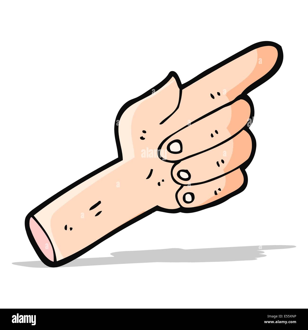 cartoon pointing hand Stock Vector Image & Art - Alamy
