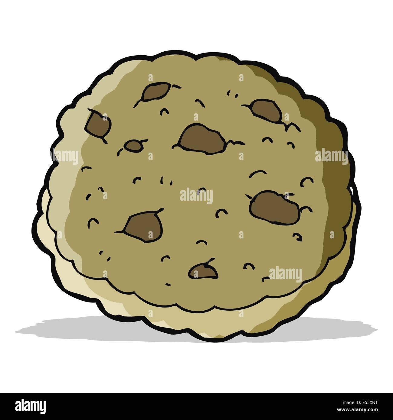 chocolate chip cookie cartoon Stock Vector Image & Art - Alamy