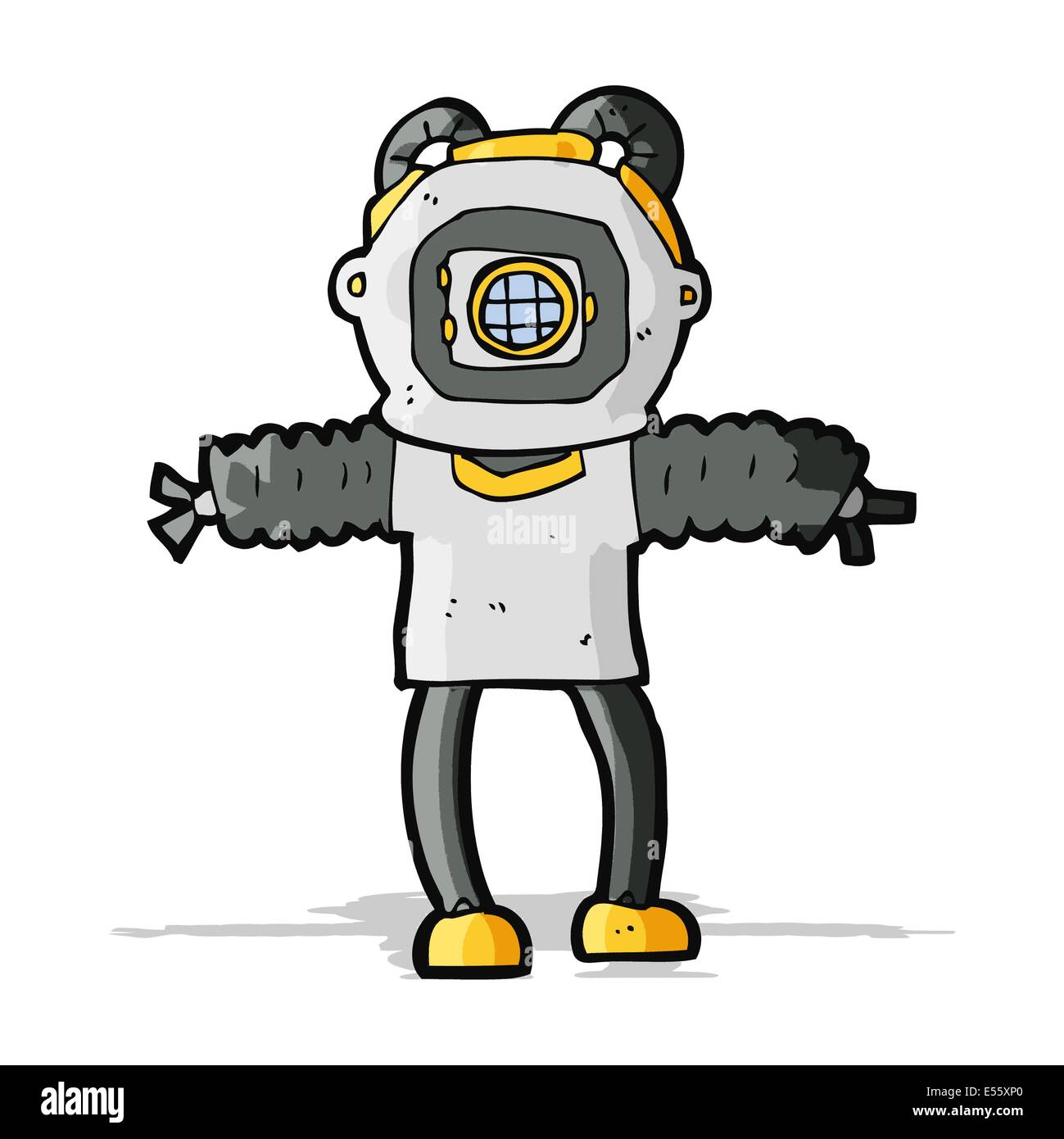 cartoon deep sea diver Stock Vector Image & Art - Alamy