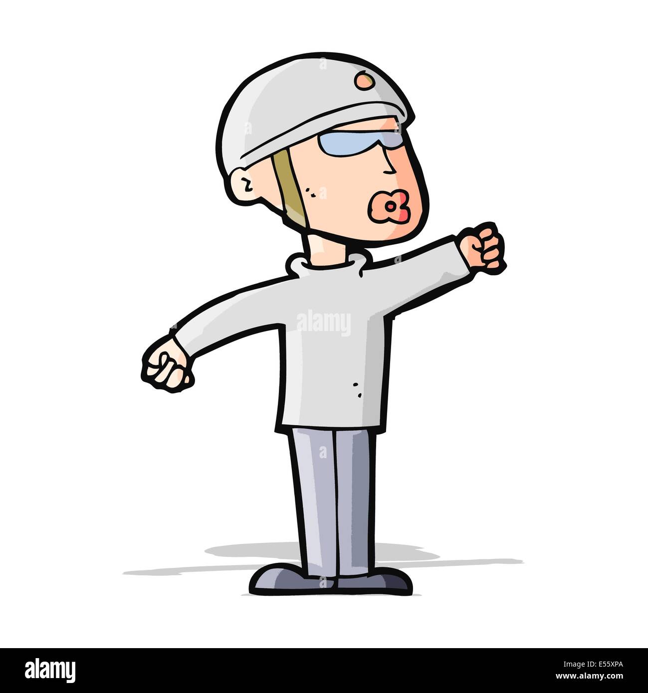 Cartoon security guy Cut Out Stock Images & Pictures - Alamy