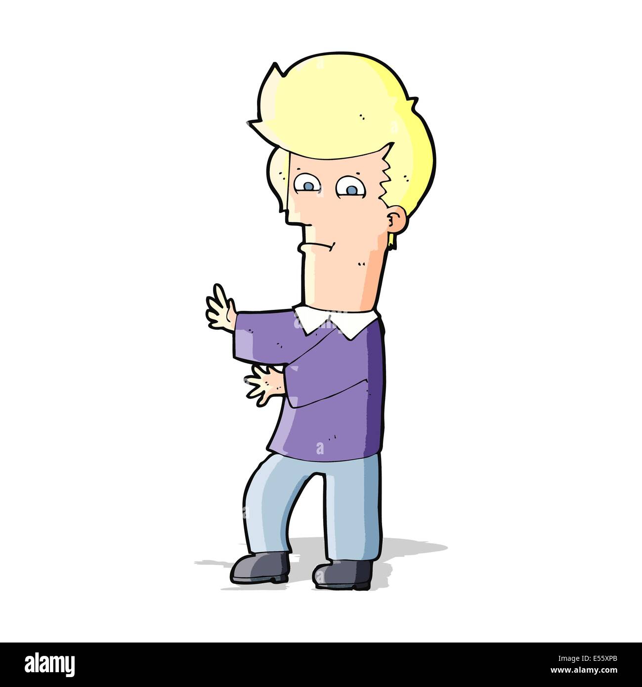 cartoon man gesturing wildly Stock Vector Image & Art - Alamy