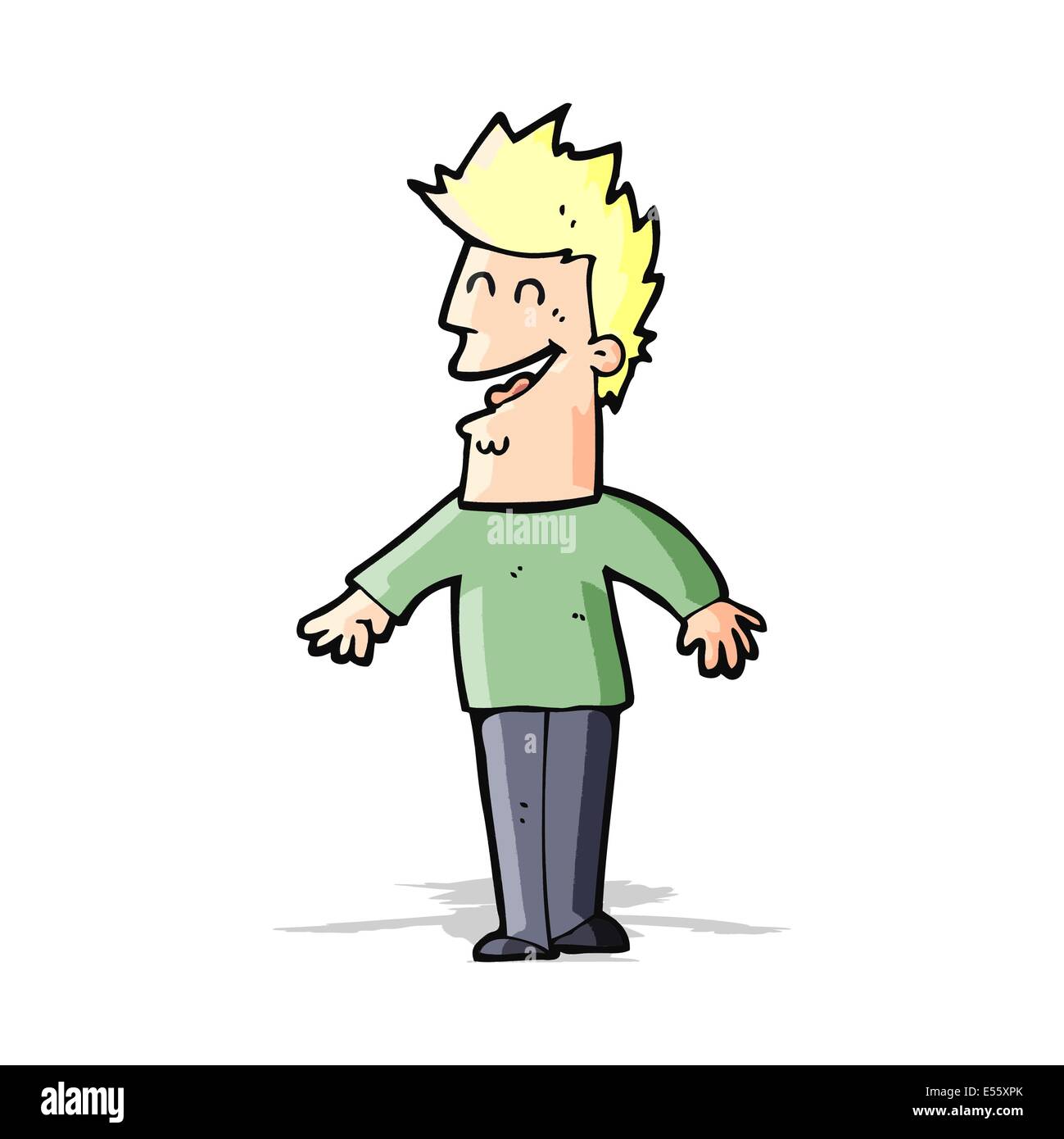 cartoon happy man Stock Vector Image & Art - Alamy