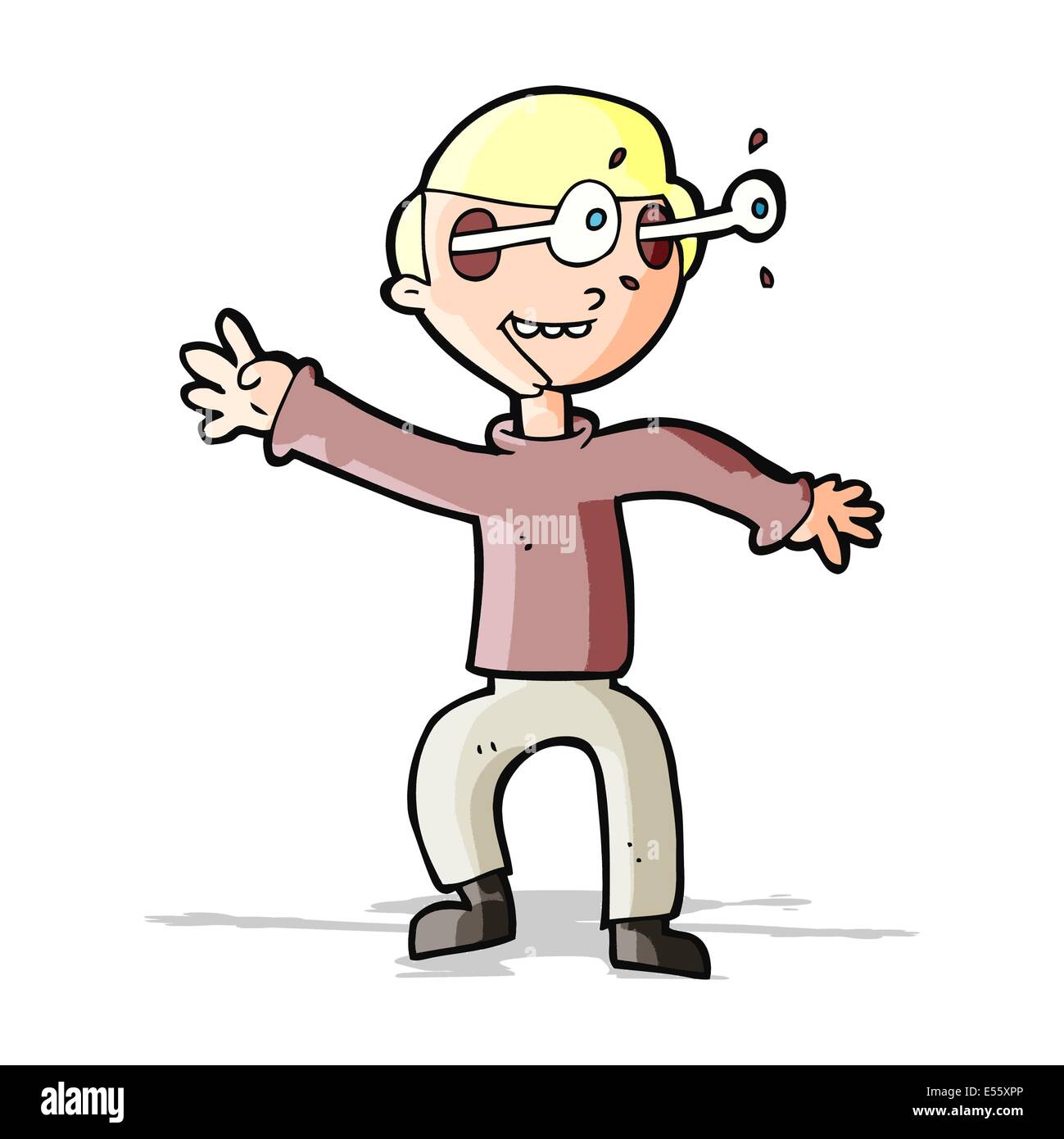 cartoon amazed boy Stock Vector Image & Art - Alamy