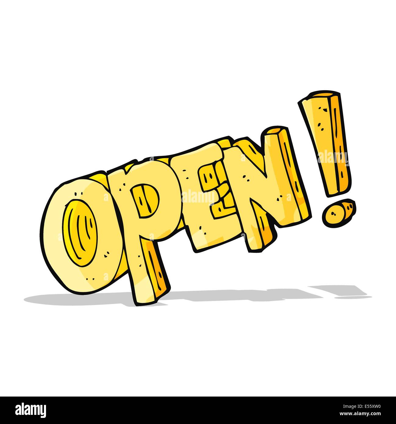 cartoon open symbol Stock Vector Image & Art - Alamy