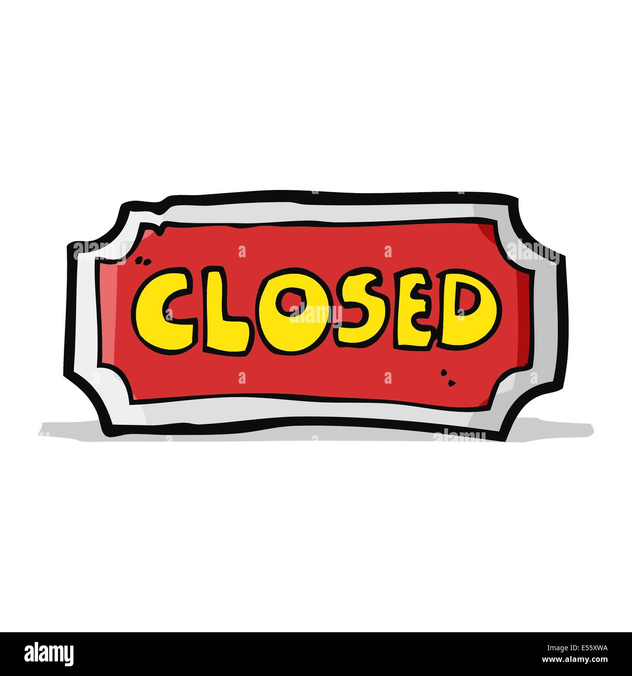 cartoon closed sign Stock Vector Image & Art - Alamy